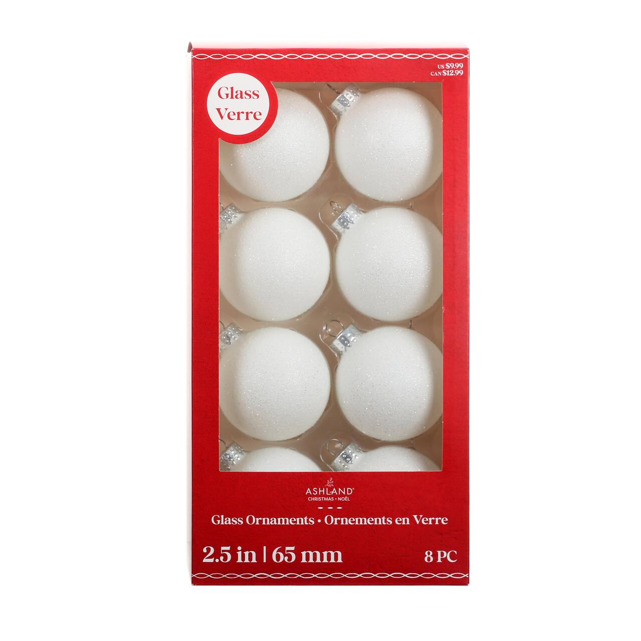 8 Pack 25 Glass Glitter Ball Ornaments By Ashland® Michaels